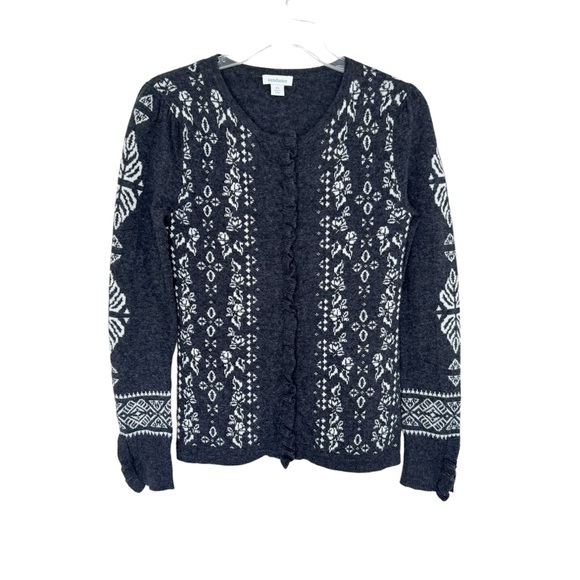 Sundance | Sweaters | Sundance Anya Cardigan Sweater Ruffle Full Zip ...